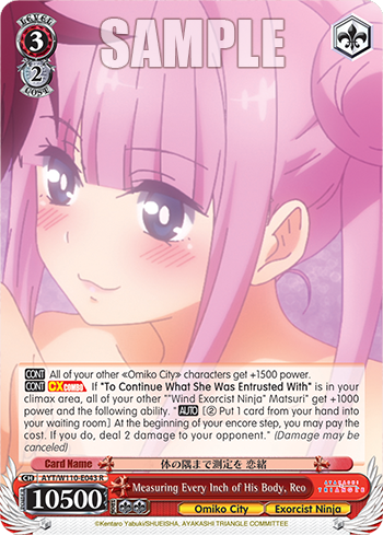 AYT/W110-E043 Measuring Every Inch of His Body, Reo – Strictly Broken TCG