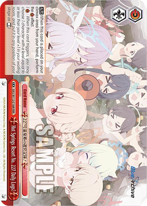 BAV/W112-E106R Hot Springs Resort No. 227 Daily Logs! – Strictly Broken TCG
