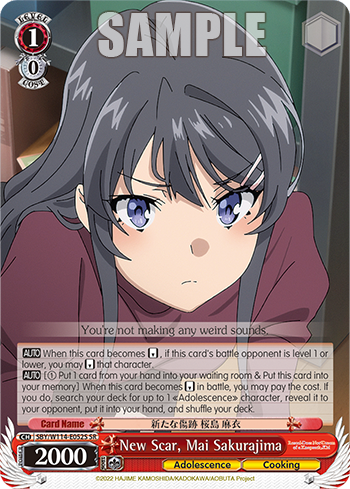 SBY/W114-E052S New Scar, Mai Sakurajima – Strictly Broken TCG