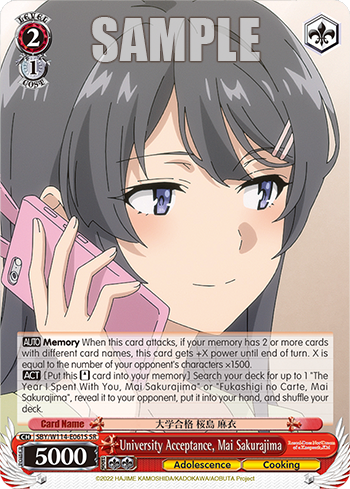 SBY/W114-E061S University Acceptance, Mai Sakurajima – Strictly Broken TCG
