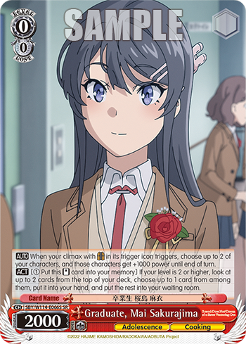 SBY/W114-E066S Graduate, Mai Sakurajima – Strictly Broken TCG