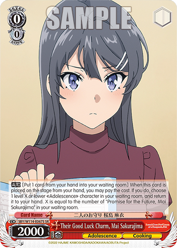 SBY/W114-E067S Their Good Luck Charm, Mai Sakurajima – Strictly Broken TCG