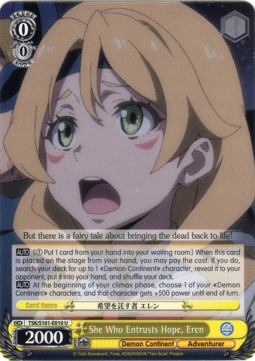 TSK/S101-E010 She Who Entrusts Hope, Eren – Strictly Broken TCG