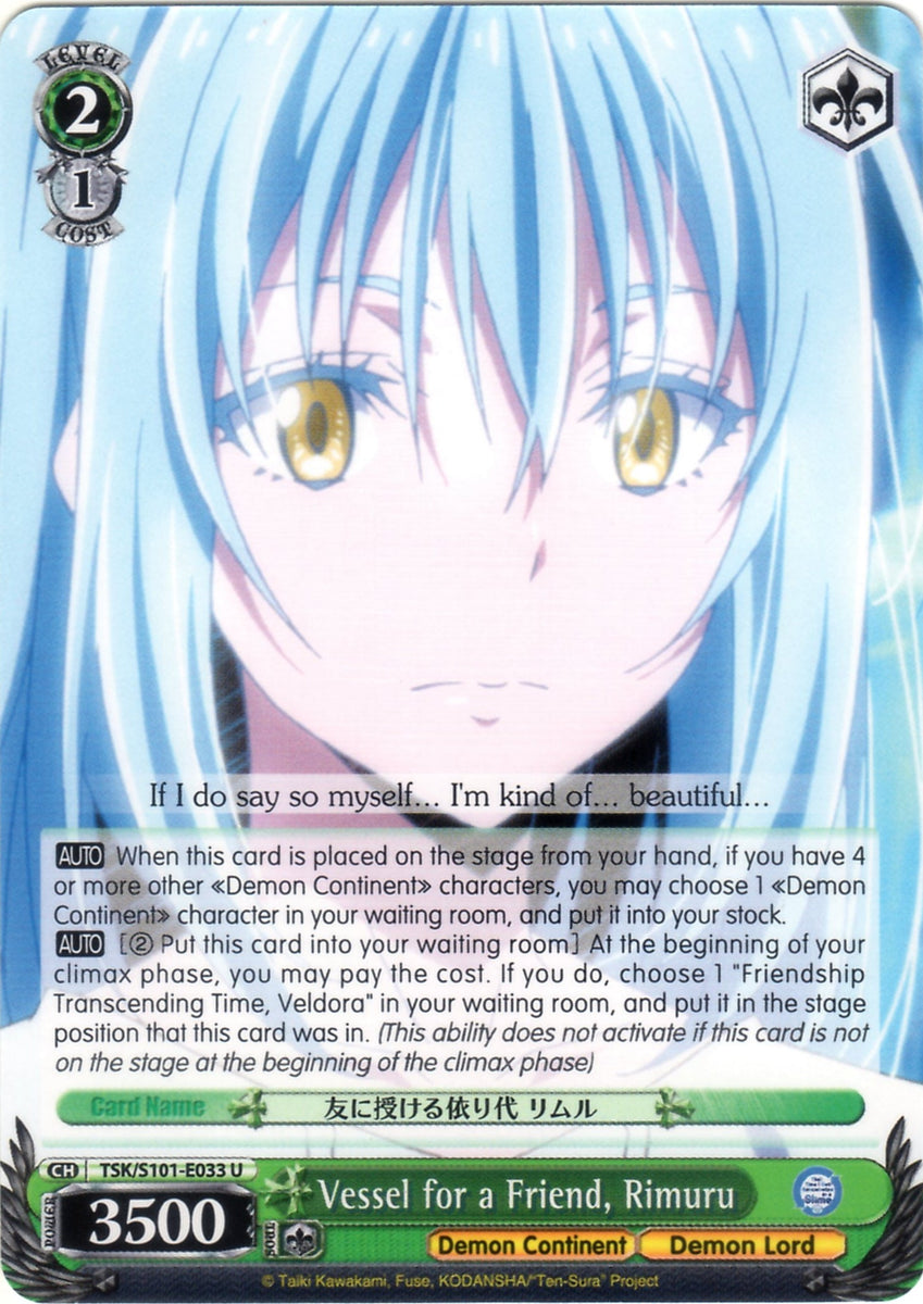 TSK/S101-E033 Vessel for a Friend, Rimuru – Strictly Broken TCG