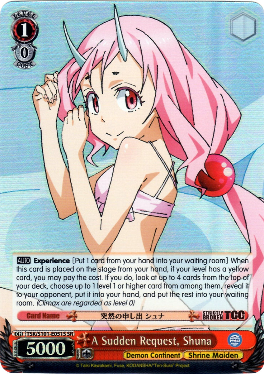 TSK/S101-E051S A Sudden Request, Shuna – Strictly Broken TCG