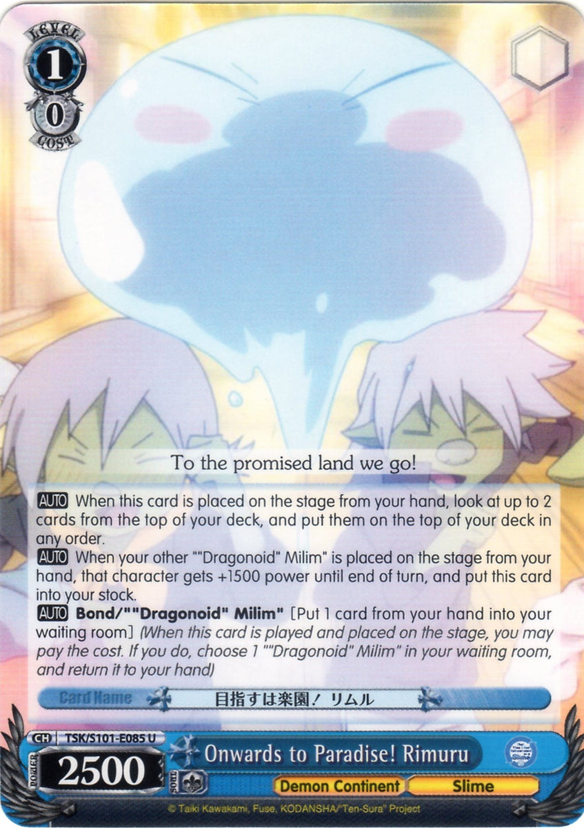 TSK/S101-E085 Onwards to Paradise! Rimuru – Strictly Broken TCG