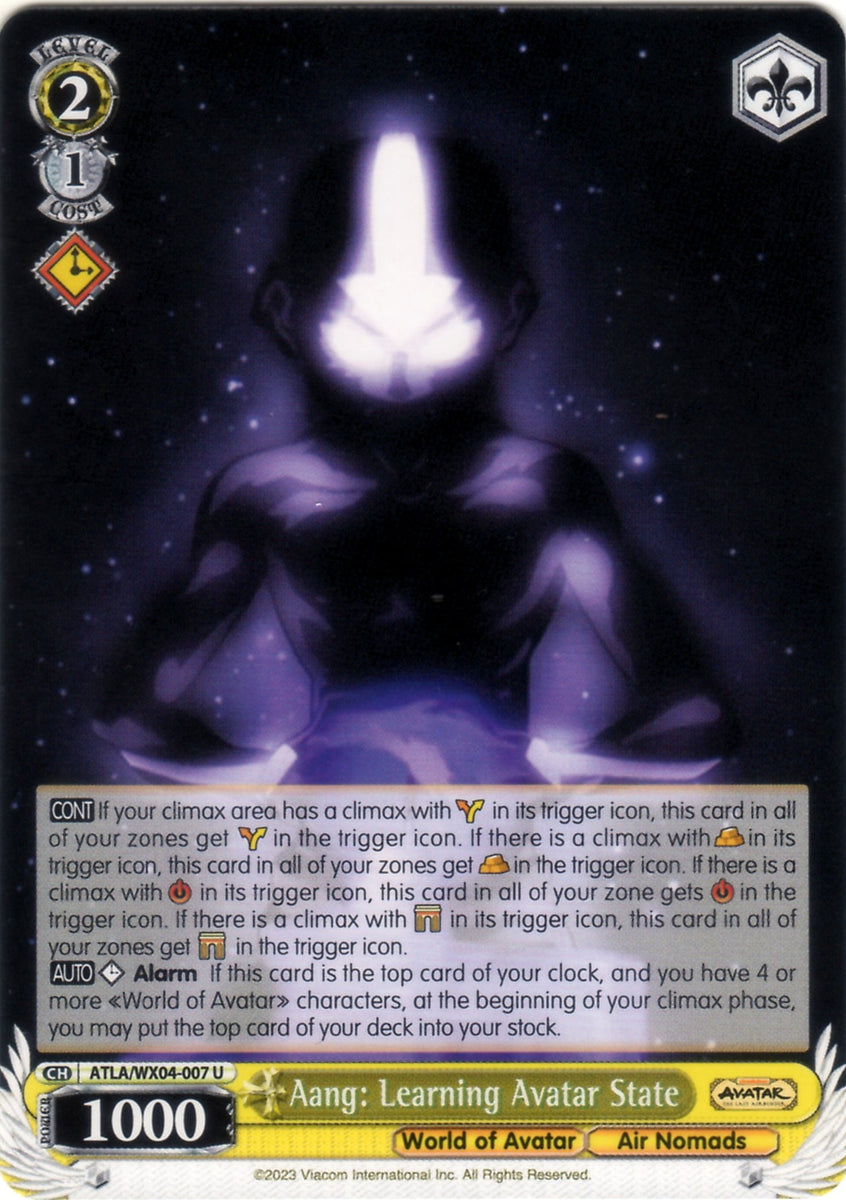 ATLA/WX04-007 Aang: Learning Avatar State – Strictly Broken TCG