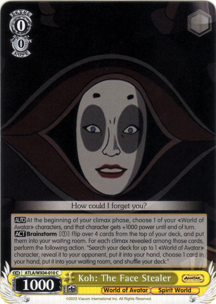 ATLA/WX04-010 Koh: The Face Stealer – Strictly Broken TCG