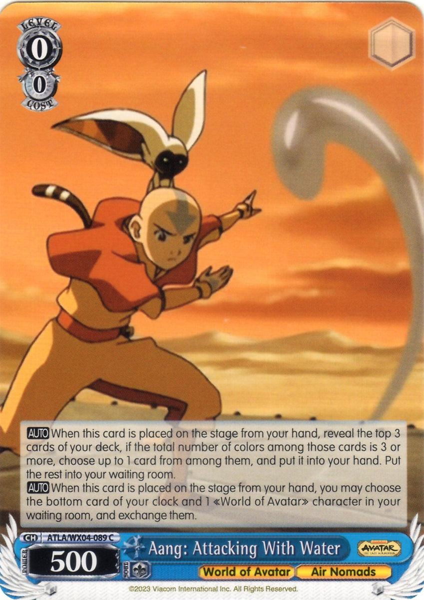 ATLA/WX04-089 Aang: Attacking With Water – Strictly Broken TCG