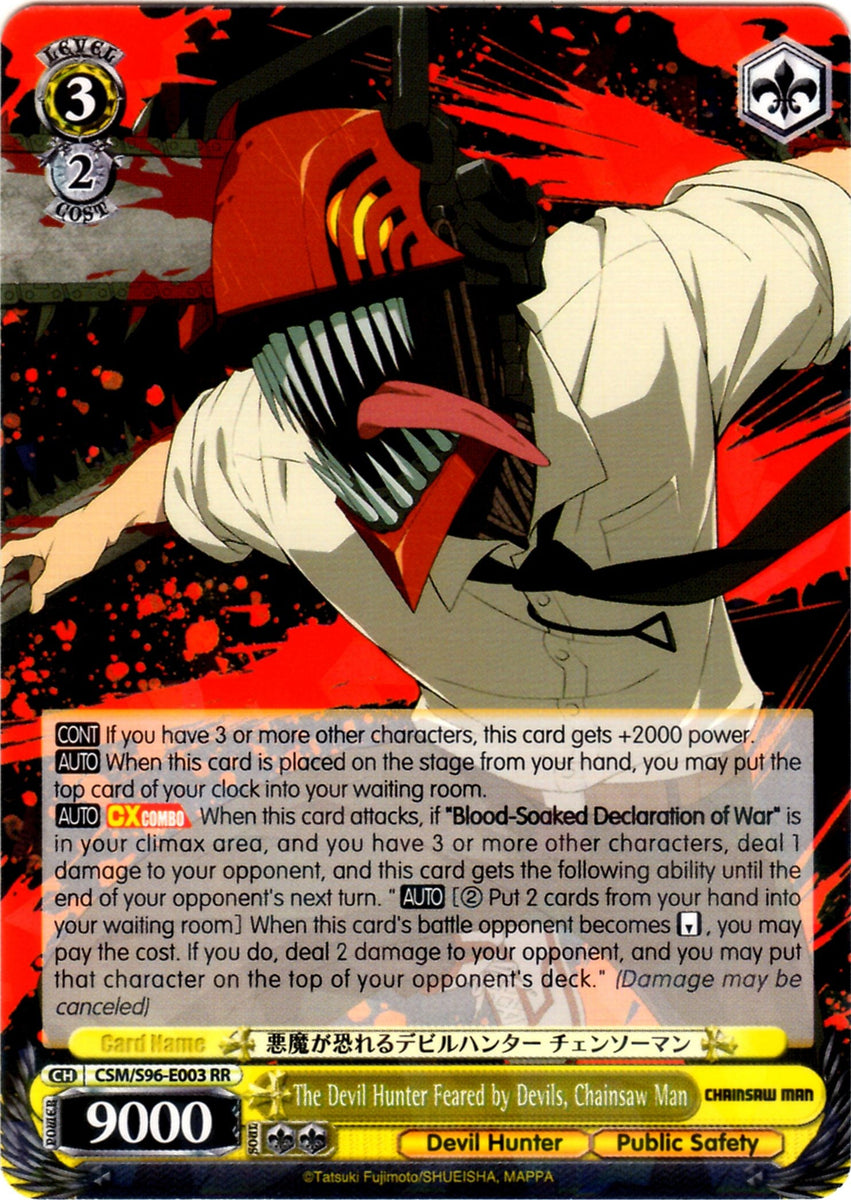 CSM/S96-E003 The Devil Hunter Feared by Devils, Chainsaw Man – Strictly ...