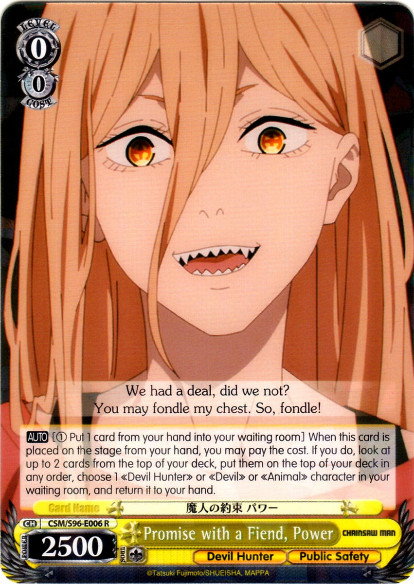 CSM/S96-E006 Promise with a Fiend, Power – Strictly Broken TCG