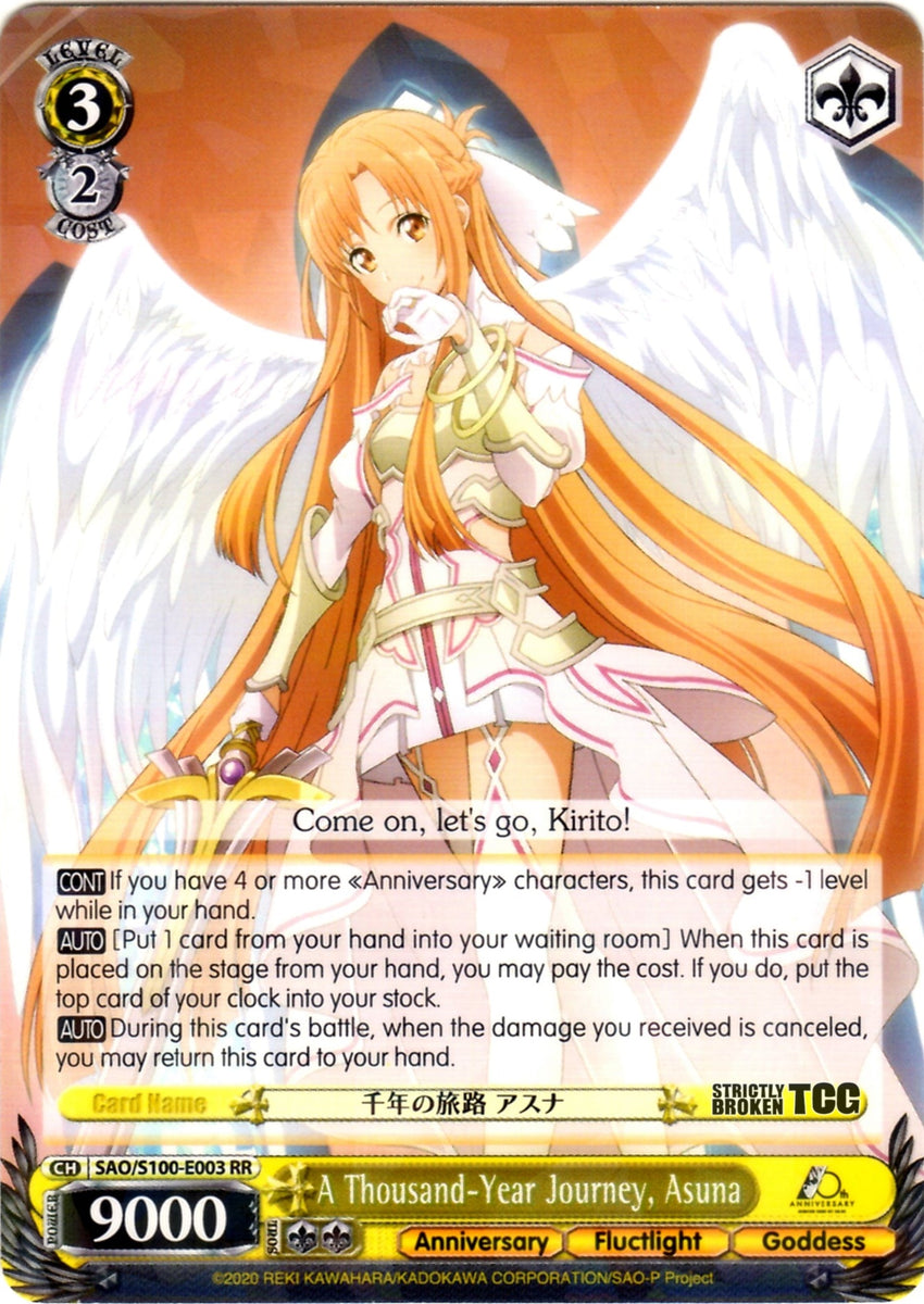 SAO/S100-E003 A Thousand-Year Journey, Asuna – Strictly Broken TCG