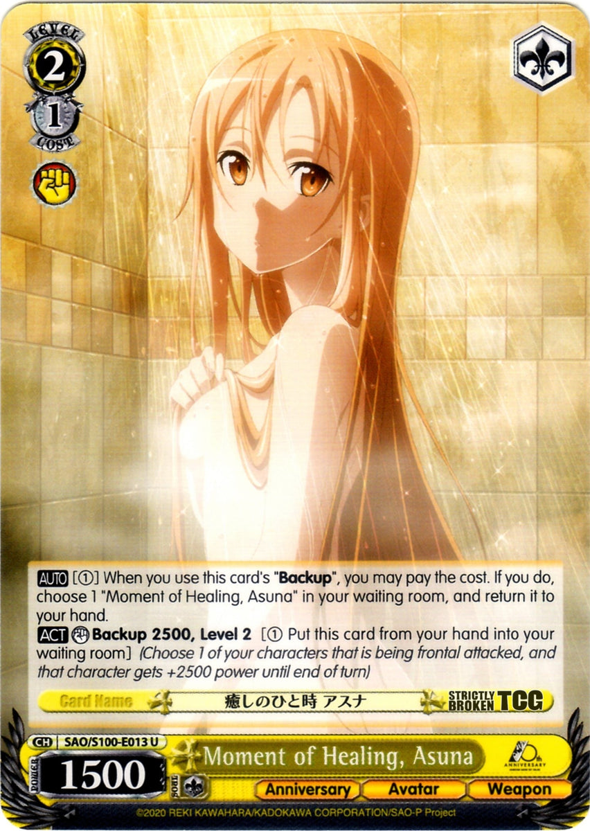 SAO/S100-E013 Moment of Healing, Asuna – Strictly Broken TCG