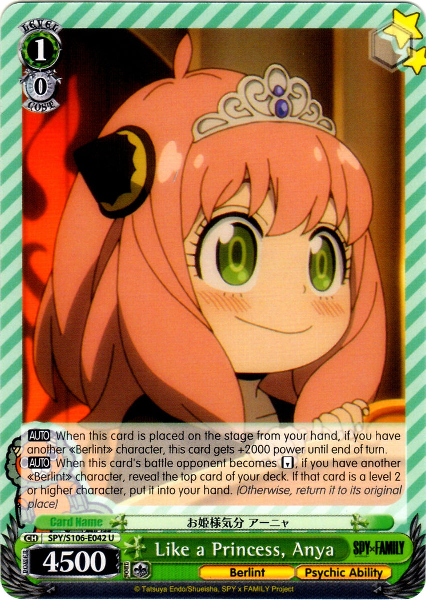 SPY/S106-E042 Like a Princess, Anya – Strictly Broken TCG