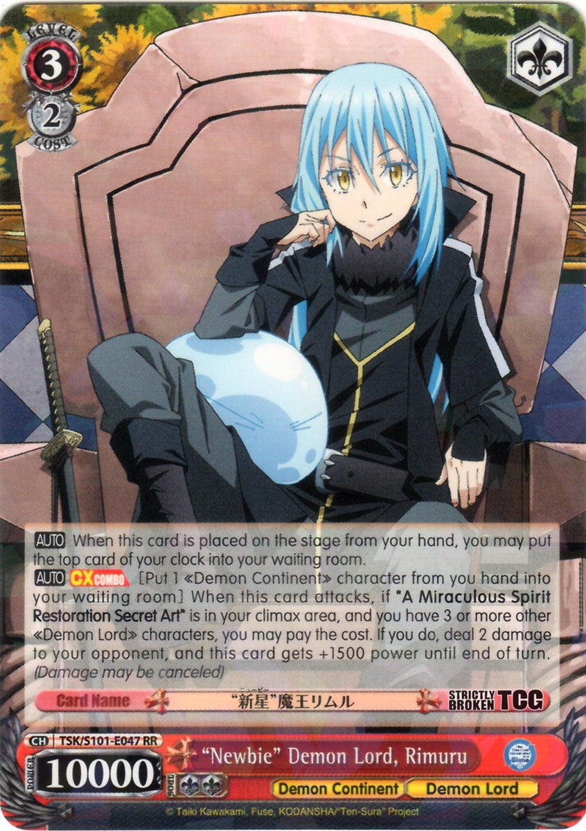 TSK/S101-E047 “Newbie” Demon Lord, Rimuru – Strictly Broken TCG